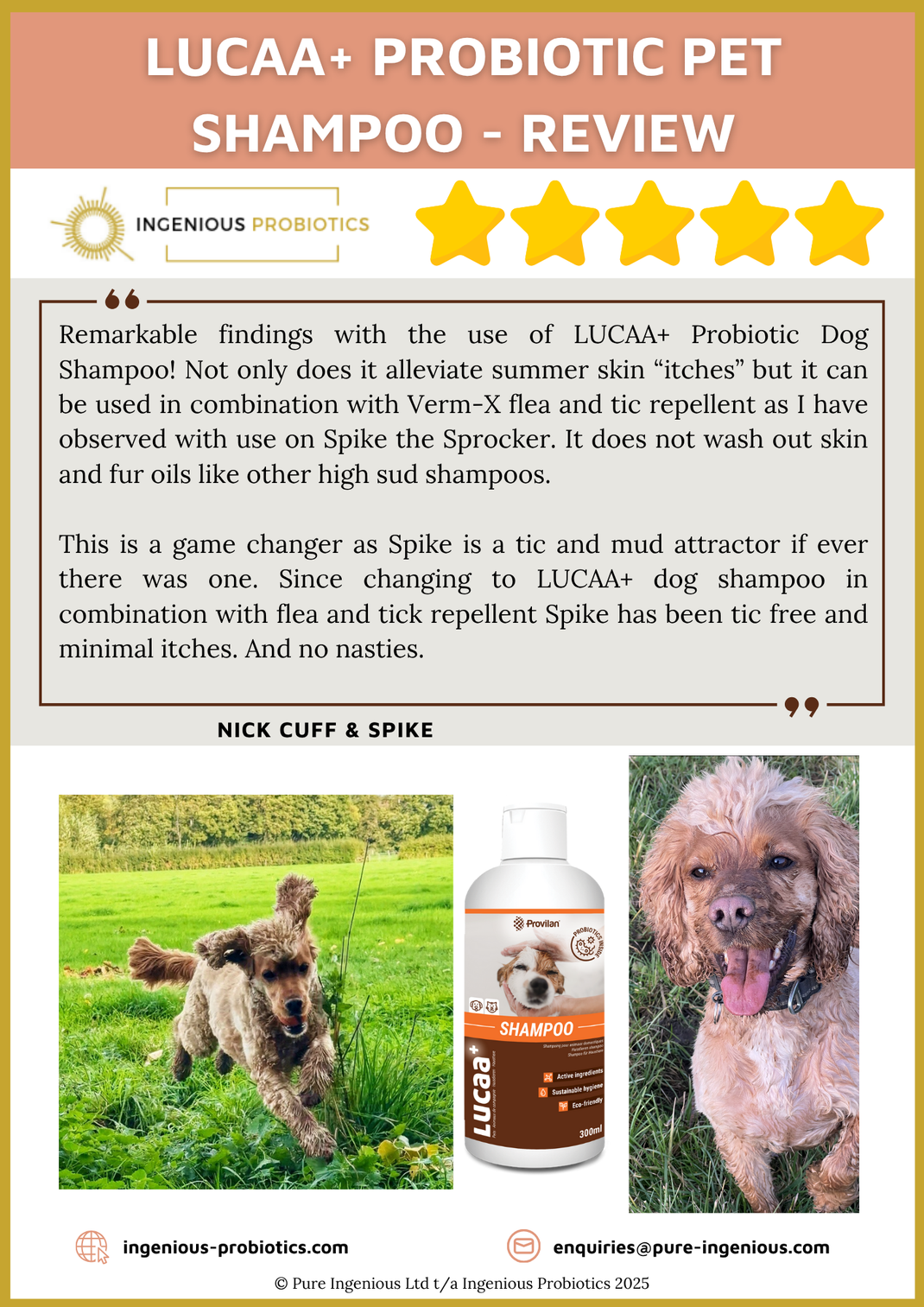 Dog Shampoo for Dry Skin - LUCAA+ Pet Shampoo Review